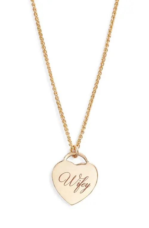 SET & STONES Wifey Alice Pendant Necklace - Gold