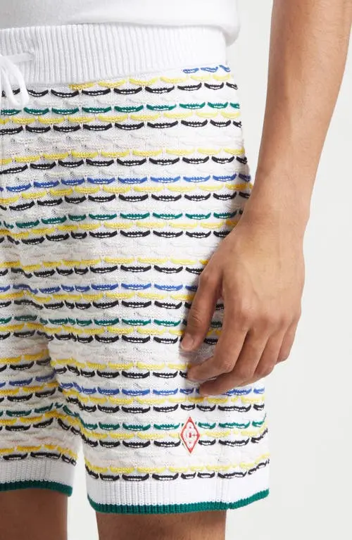 Casablanca Cotton Tuck Stitch Sweater Shorts