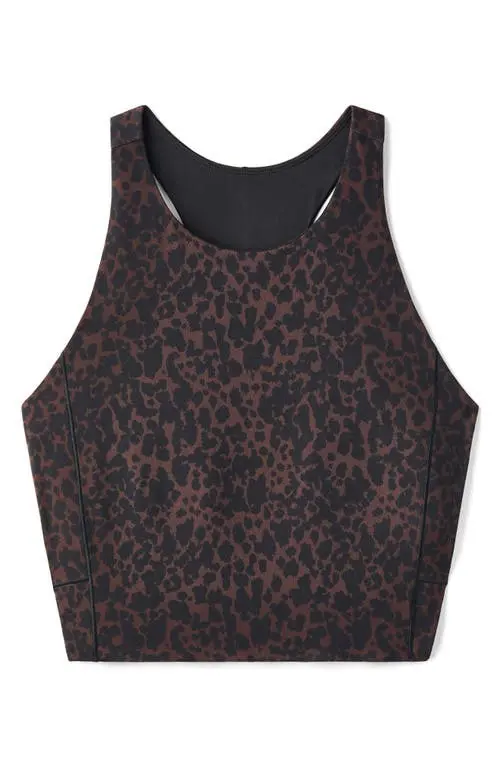 RHONE Revive Longline Bra - Java Leopard