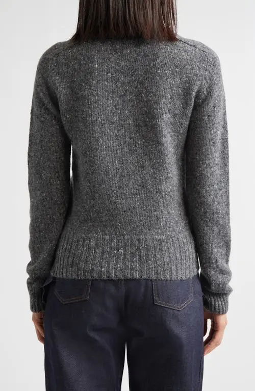 JW Anderson Monogram Embroidered Wool & Mohair Sweater