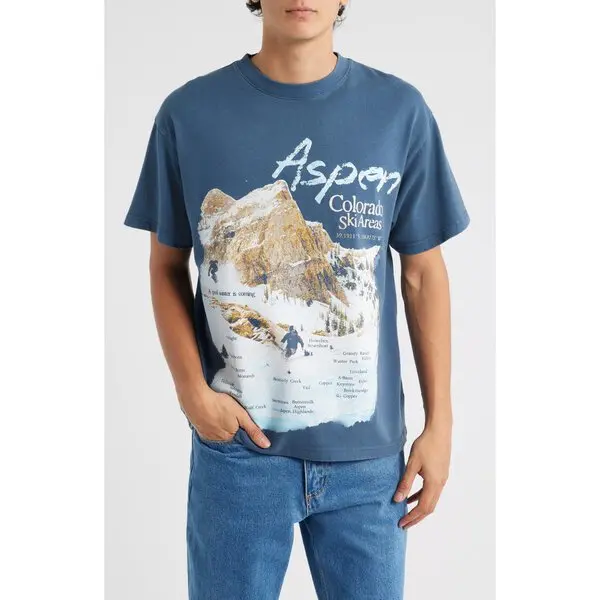 ID SUPPLY CO Npl Ski Areas Graphic T-shirt