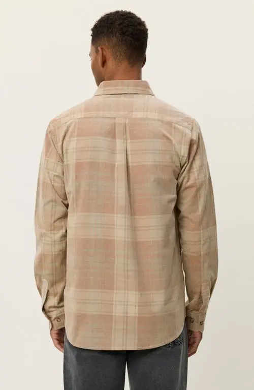 LES DEUX Kash Check Corduroy Button-down Shirt