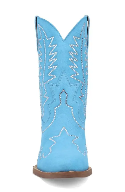 DINGO Western Boots With Rhinestone Detailing - Blue