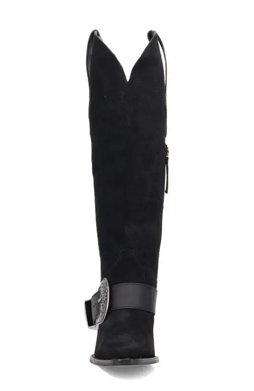 DINGO Over-the-knee Western Boot - Black