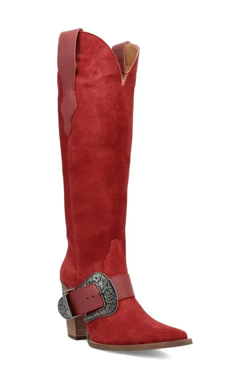 DINGO Over-the-knee Western Boot - Red