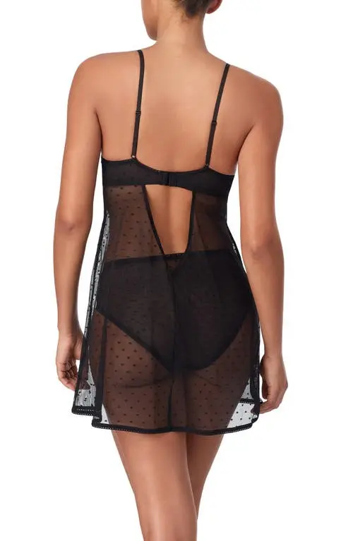 Dkny Heart Sheer Mesh Chemise
