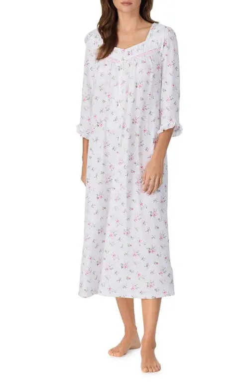 Eileen West Cotton Ballet Nightgown - Pink Bouquet