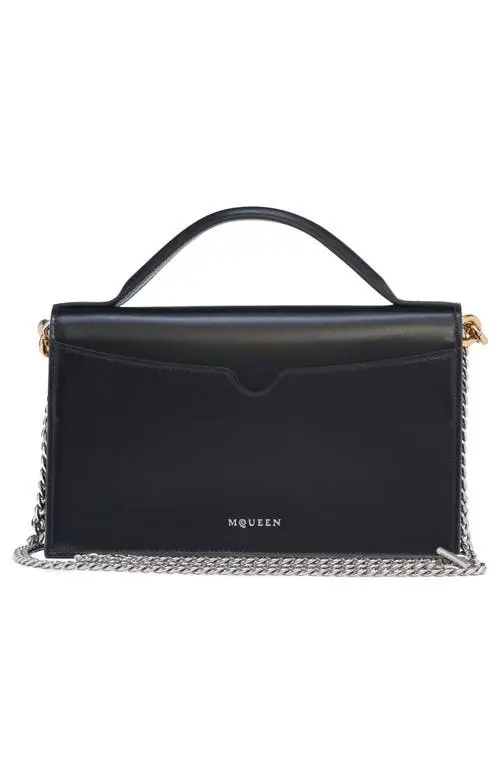Alexander McQueen Skull Chain Detail Leather Handbag
