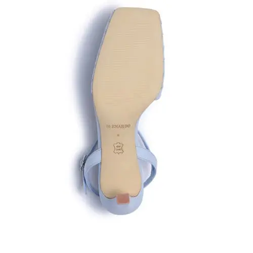 Bernardo Peoria Leather T-strap Pumps - Something Blue
