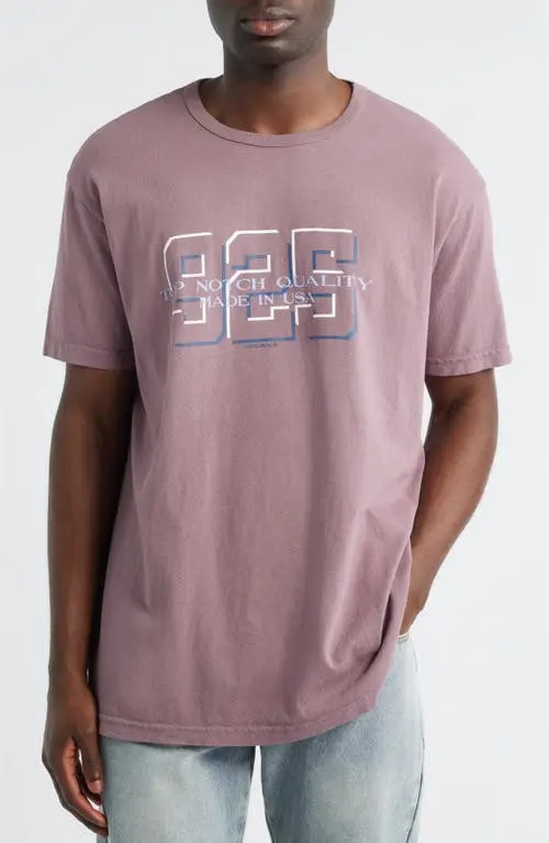 925 ORIGINALS Imprint Cotton Graphic T-shirt - Mauve