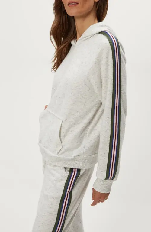 Michael Stars Latoya Stripe Accent Hoodie