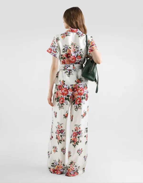 Dolce & Gabbana Flower Bouquet-print Twill Shirt - Multicolor