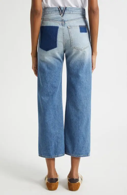 Veronica Beard Dylan Patchwork Straight-leg Jeans - Time Lapse
