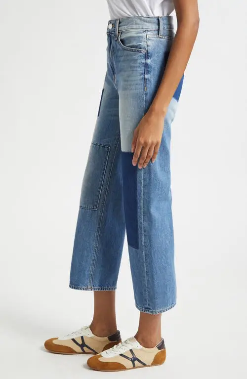 Veronica Beard Dylan Patchwork Straight-leg Jeans - Time Lapse