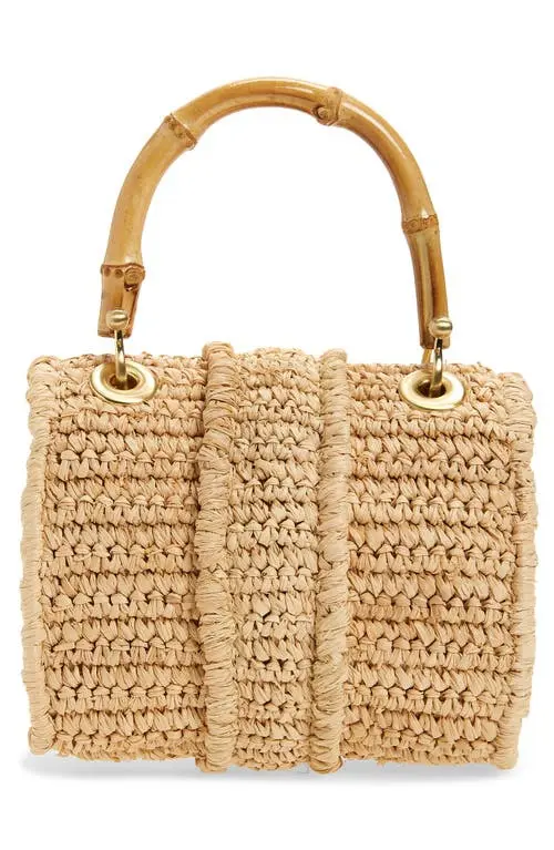 Pamela Munson The Avis Mini Raffia Shoulder Bag