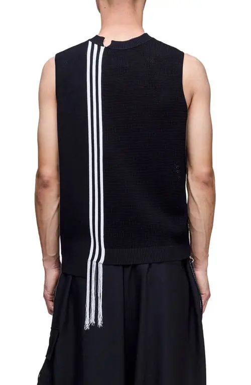 Y3 Gfx 3-stripes Deconstructed Sweater Vest