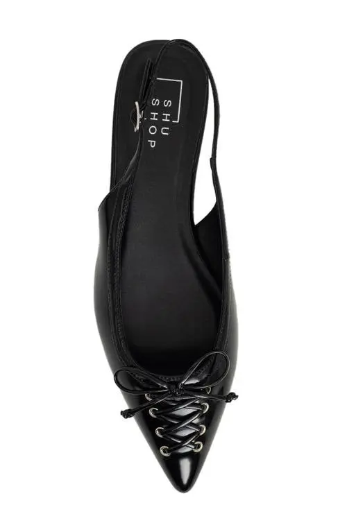 SHU SHOP Amy Slingback Flat - Black