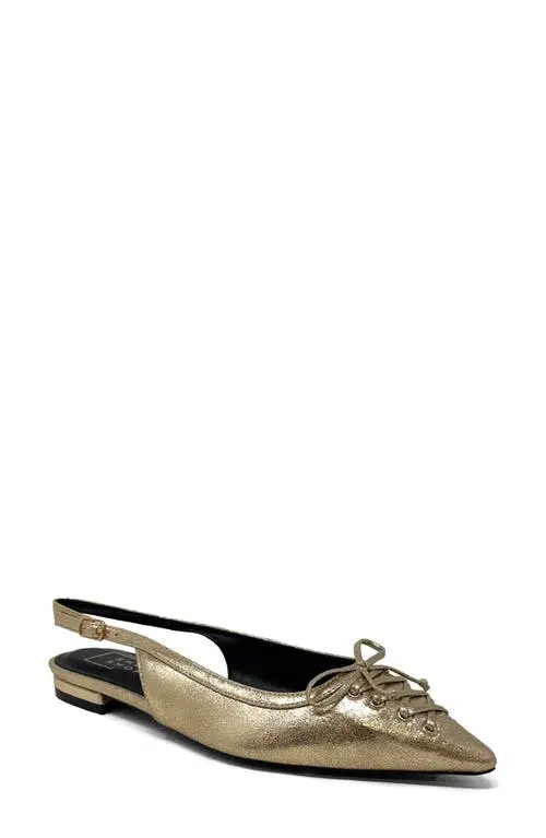 SHU SHOP Amy Slingback Flat - Gold