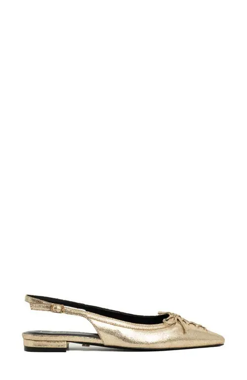 SHU SHOP Amy Slingback Flat - Gold
