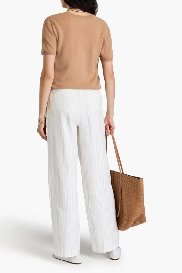 Rag & Bone Newman Pinstriped Wide-leg Pants