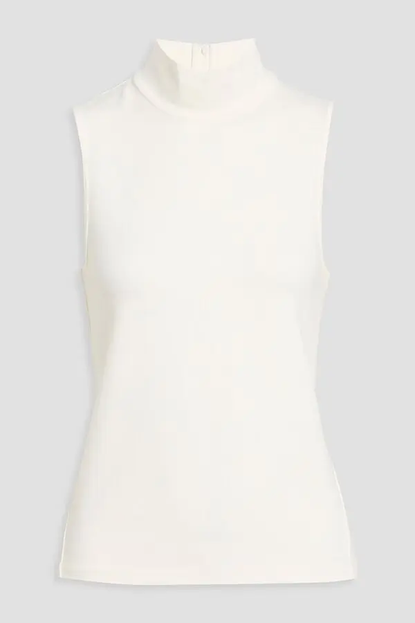 Rag & Bone Irina Ponte Turtleneck Top - Ivory