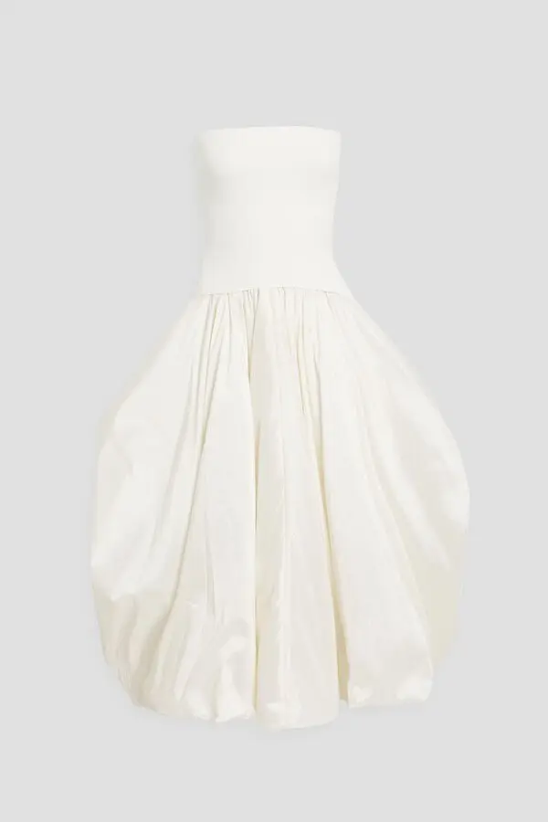 Simkhai Izzy Strapless Midi Dress - Ivory