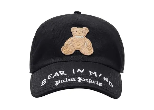 Palm Angels Bear Baseball Cap - Black