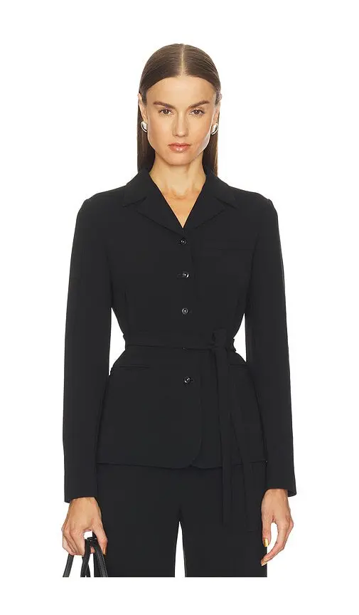 Theory Tie Waist Crepe Jacket