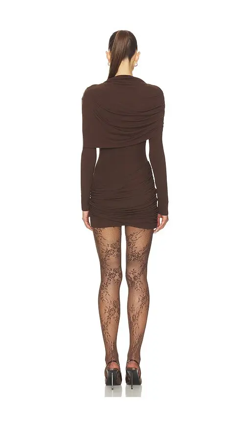 Line & Dot Lior Draped Mini Dress