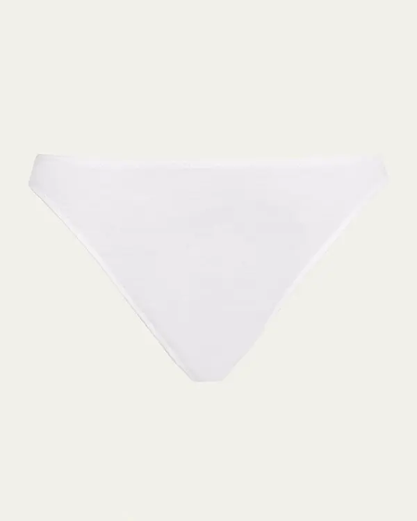 VIDERIS LINGERIE Whitney Mid-rise Bikini Briefs - Pure