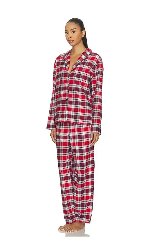 Lunya Brushed Flannel Pant Set