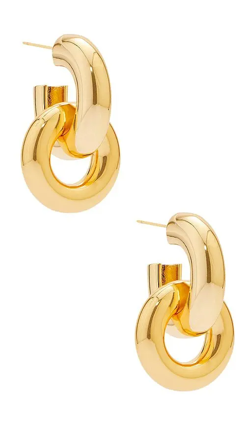 MEGA Double Hoop Earrings - 14k Gold Plated