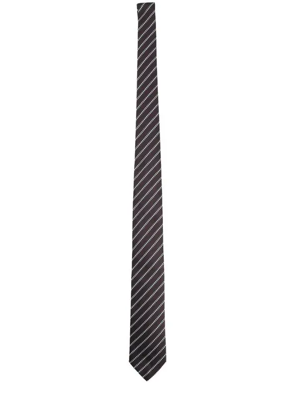 Giorgio Armani Silk Neck Tie - Brown
