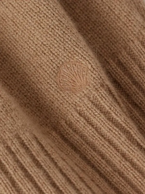 Loulou De Saison Anton Embroidered Cashmere Sweater - Brown