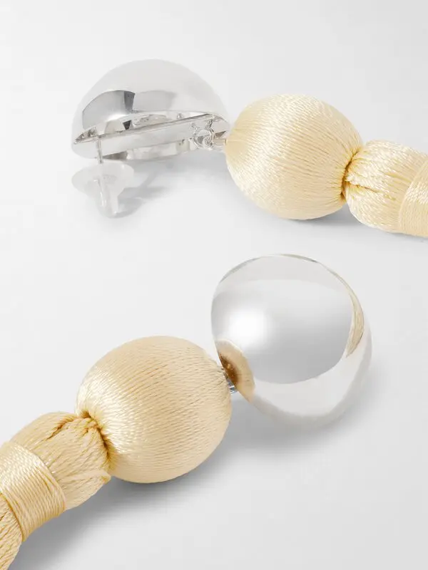 SOPHIE BUHAI Venetian Tasseled Sterling Silver Earrings - Neutrals
