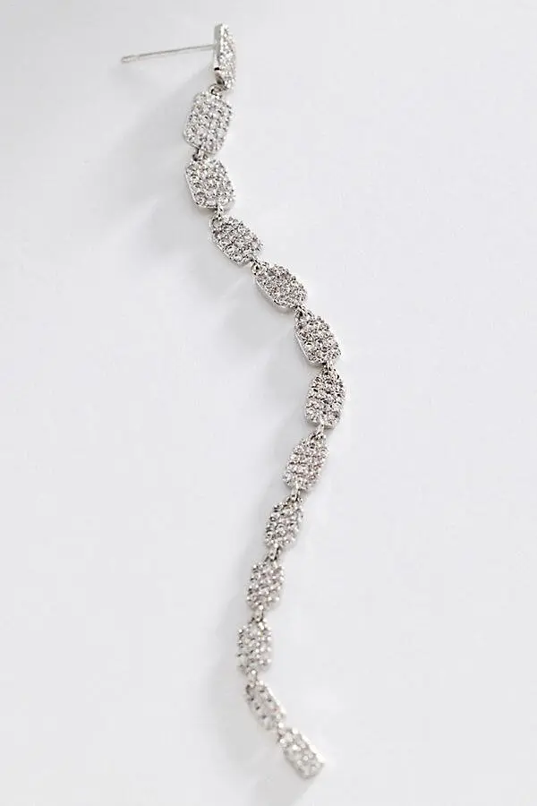 Anthropologie Crystal Cascade Earrings