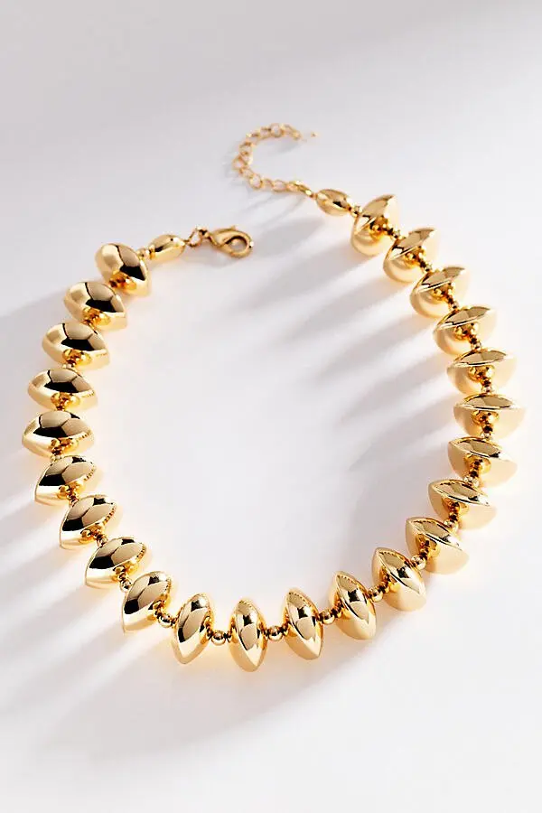 Anthropologie Orb Layered Necklace - Gold
