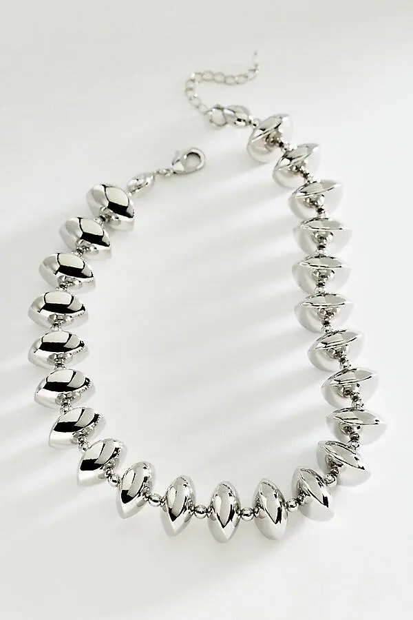 Anthropologie Orb Layered Necklace - Silver