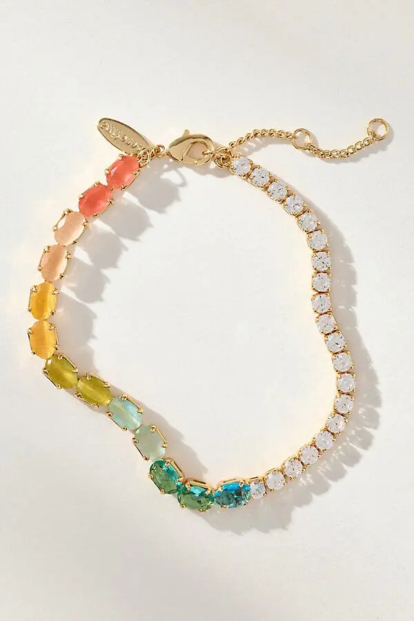 Anthropologie Crystal Stone Bracelet - Multi