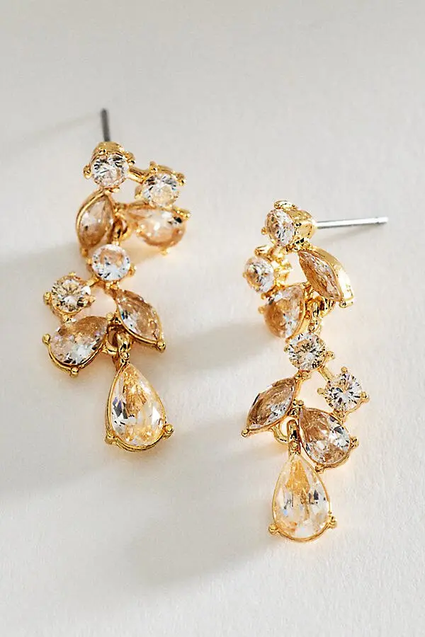 Anthropologie Drop Earrings - Clear