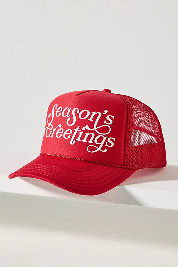 ASCOT + HART Season's Greetings Trucker Hat - Red