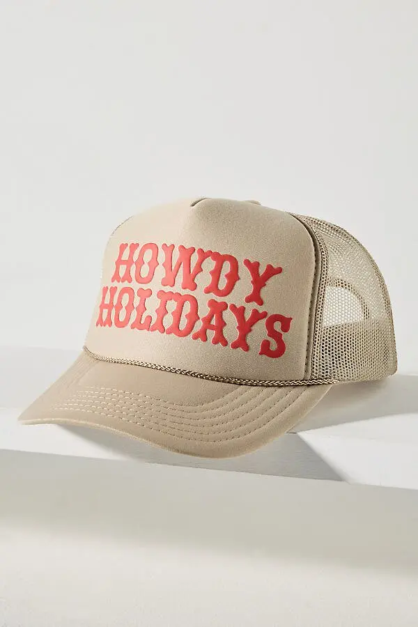 ASCOT + HART Printed Trucker Hat - Tan
