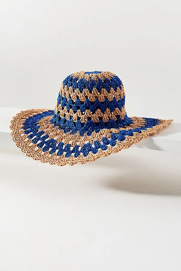 San Diego Hat Julep Crochet Hat - Blue