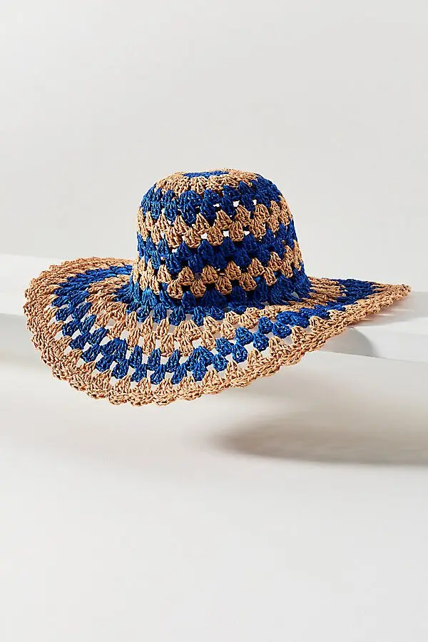 San Diego Hat Julep Crochet Hat - Blue