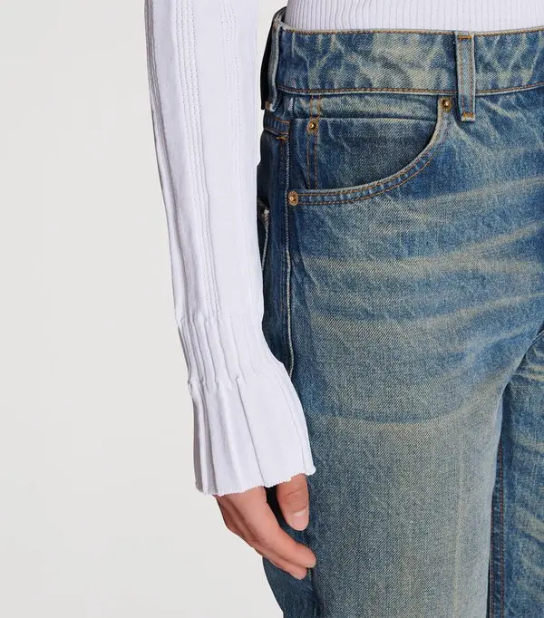 Balmain Faded Flared Jeans