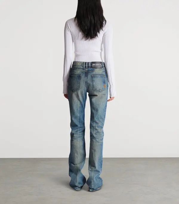 Balmain Faded Flared Jeans