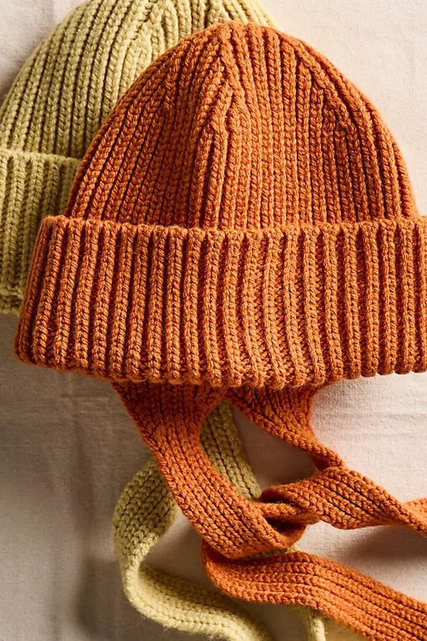 CLOIMH Wool Ear Flap Beanie - Sienna