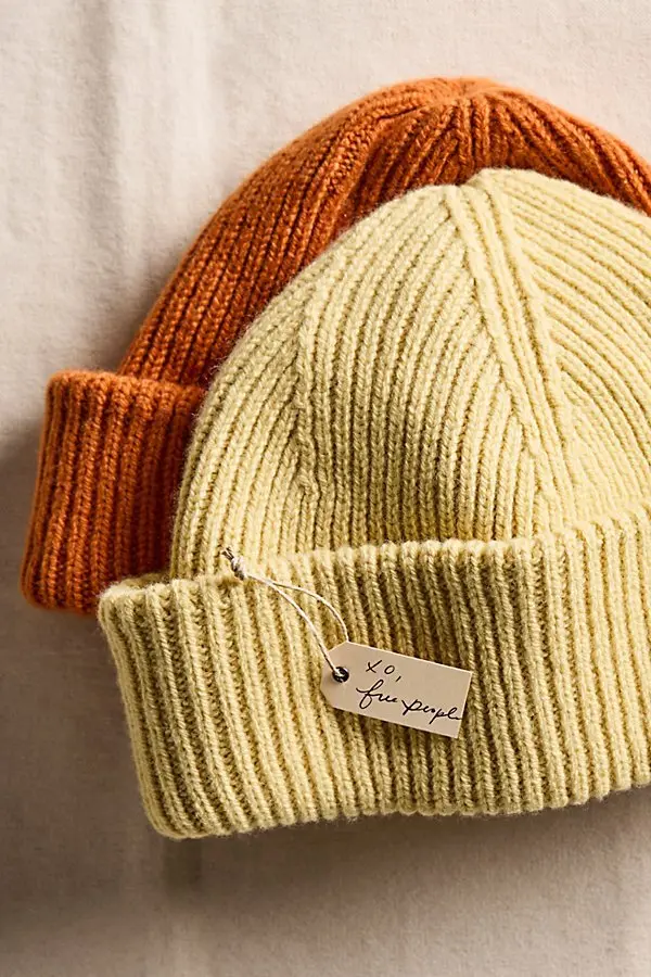 CLOIMH Chunky Wool Beanie Hat - Sienna