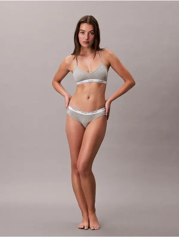 Calvin Klein Cotton Modal Balance Bikini - Grey Heather