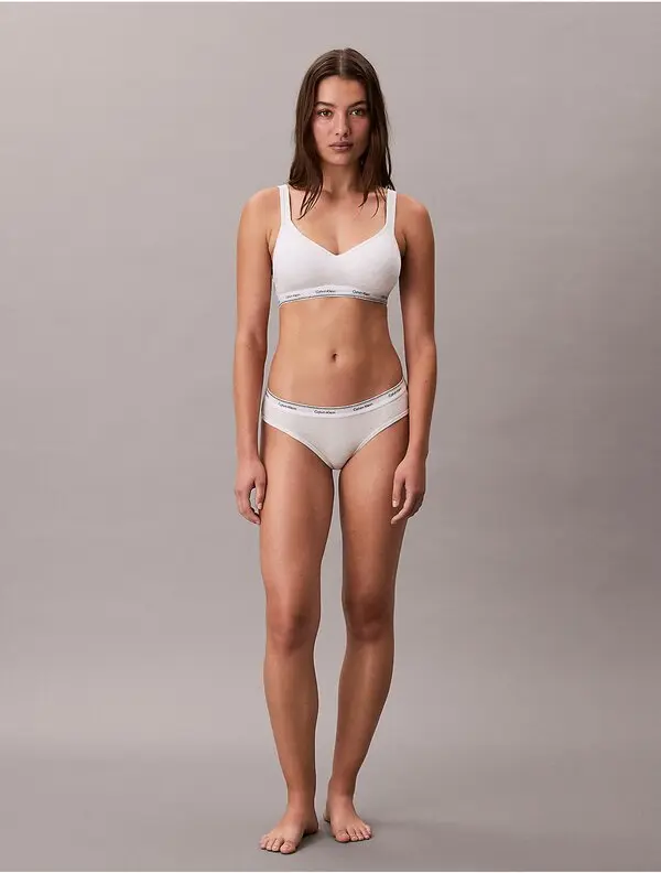 Calvin Klein Cotton Modal Balance Bikini - Snow Heather